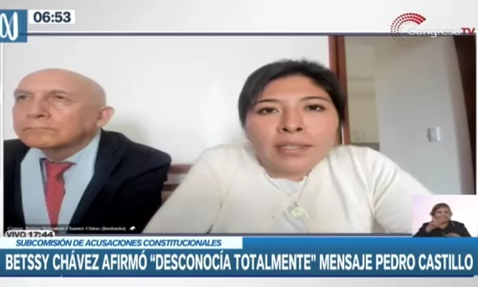 Betssy Chávez Afirmó Que “desconocía Totalmente” El Mensaje De Pedro