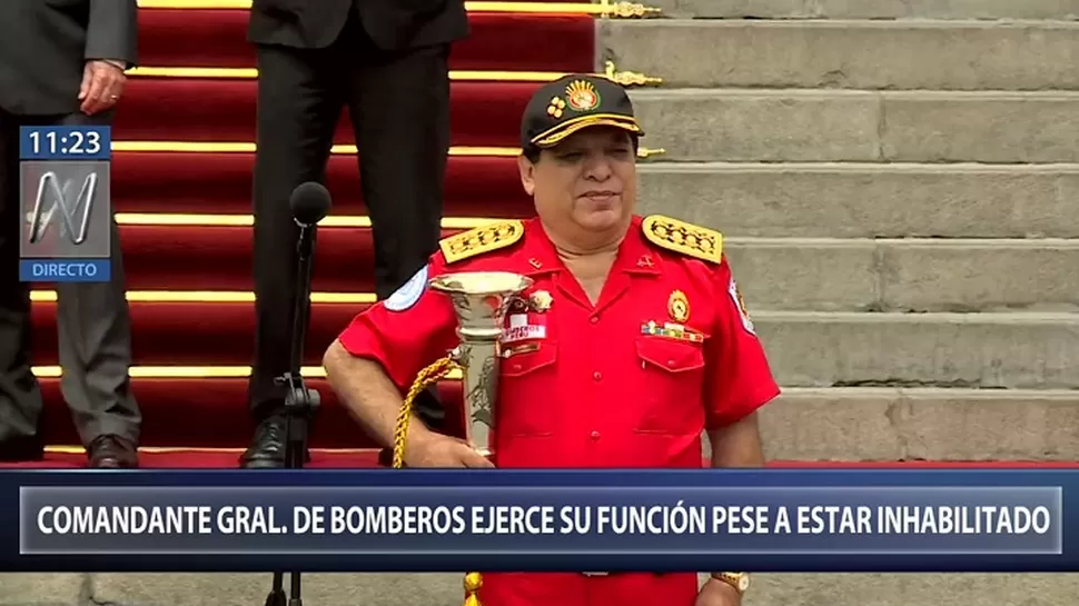 Bomberos: comandante general Roberto Angeles ejerce cargo pese a estar ...