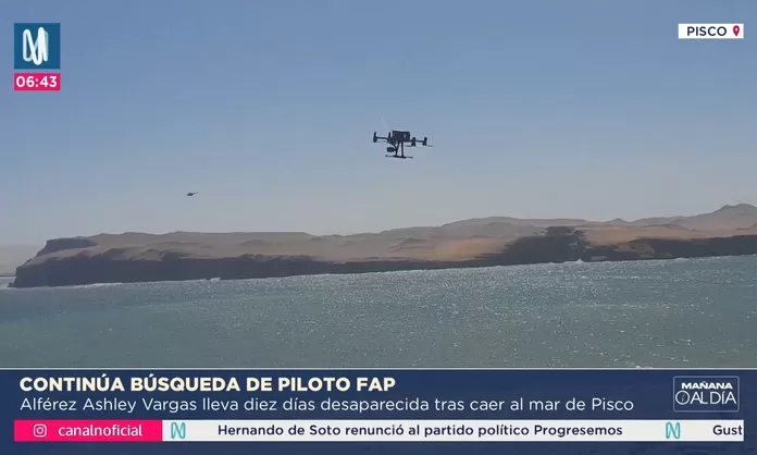 Búsqueda de Ashley Vargas en Paracas se intensifica con drones | Canal N