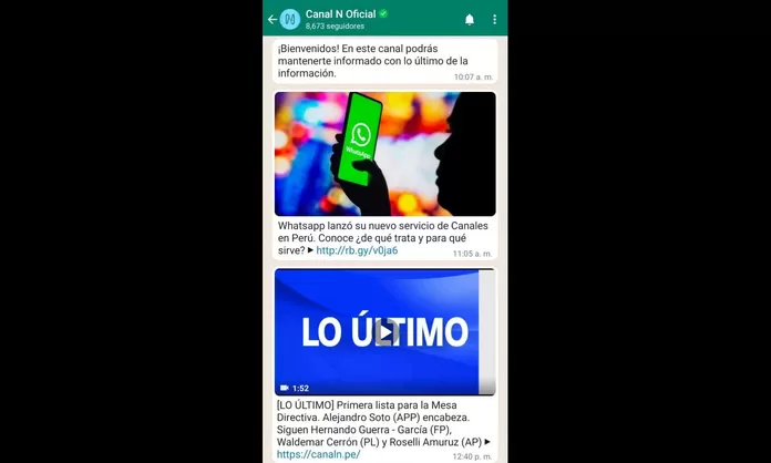 Canal N ya se encuentra en los Canales de WhatsApp | Canal N