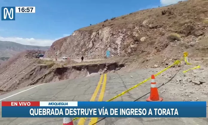 Carreteras bloqueadas por activación de quebradas en Moqueg | Canal N Carreteras bloqueadas por activación de quebradas en Moqueg | Canal N