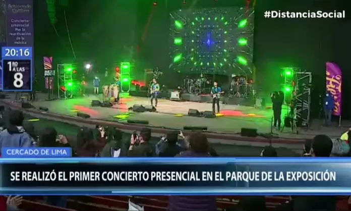 Concierto en vivo: Este sábado se realizó el primer show presencial en ...