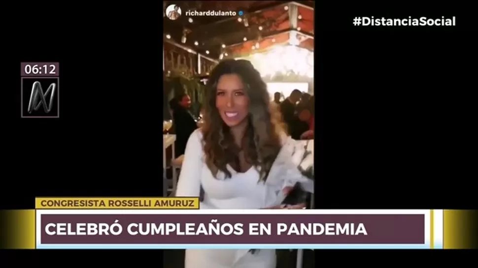 Parlamentaria Roselli Amuruz celebró cumpleaños en pandemia | Canal N