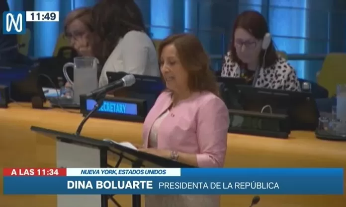 Dina Boluarte en la ONU: "Seguimos en el objetivo de lograr el desarrollo sostenible del país ...