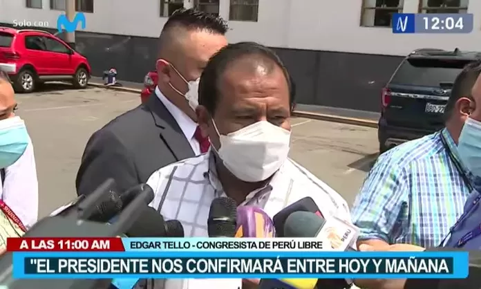 Edgar Tello: El presidente confirmará el gabinete entre hoy y mañana ...