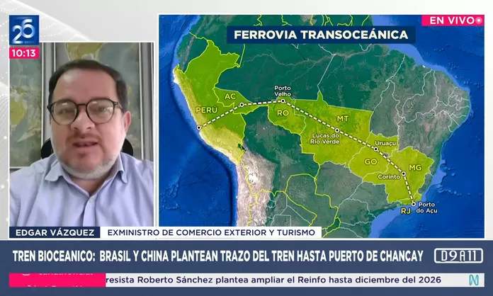 Edgar Vásquez: Perú participa por Chancay en tren bioceánico | Canal N
