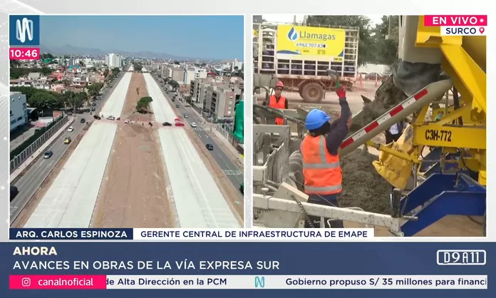 EMAPE anuncia entrega de carriles centrales de la Vía Expresa Sur | Canal N