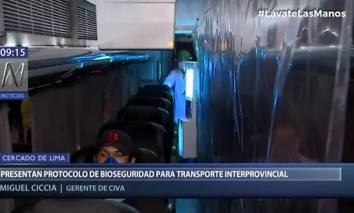 Empresa Civa presenta protocolo para que buses circulen con capacidad ...