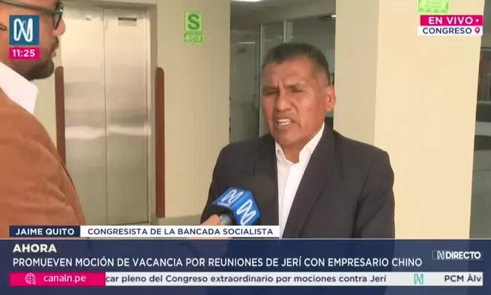 Jaime Quito: La moción de censura contra Jerí es lo más pertinente ...