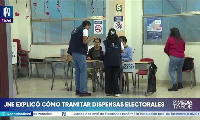 JNE explicó trámite para obtener dispensas electorales | Canal N