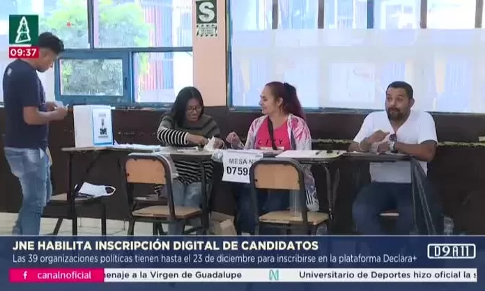 JNE habilita plataforma digital para inscripción de candidatos | Canal N