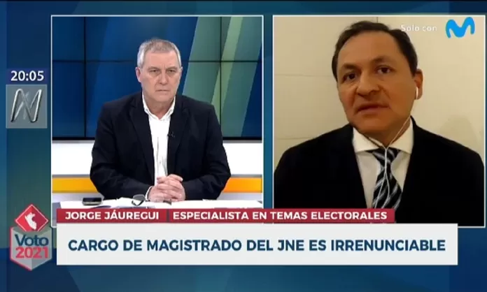 Jorge Jáuregui: Cargo de magistrado del JNE es irrenunciable durante el ...