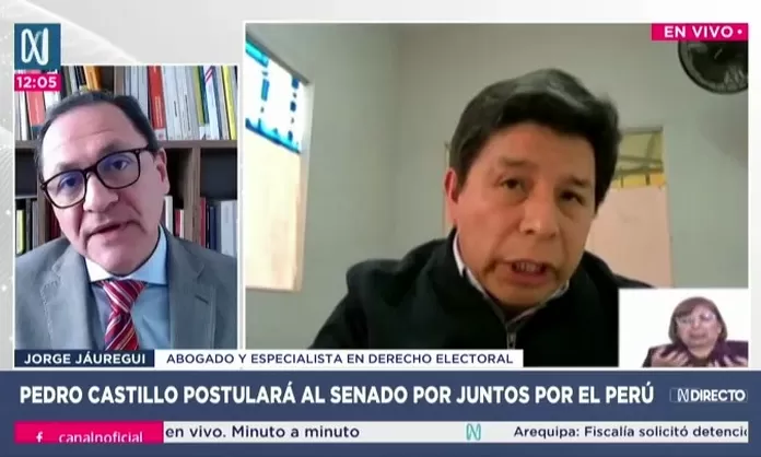Jorge Jáuregui: Pedro Castillo puede postular al 2026 si no hay condena ...