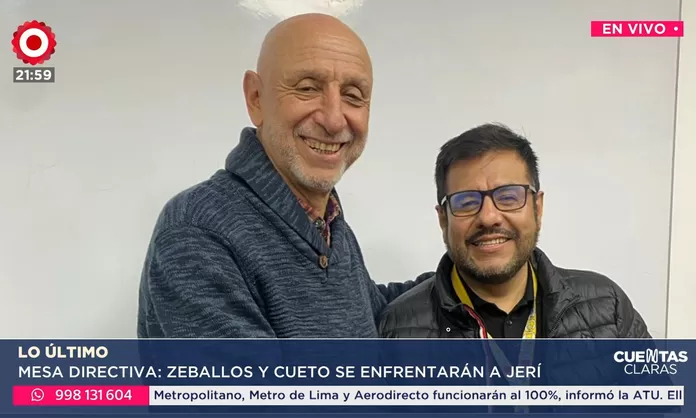 José Cueto y Carlos Zeballos sellan alianza por la Mesa Directiva | Canal N