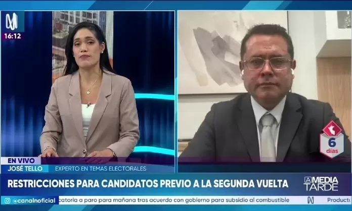 José Tello: Franja electoral financia 10 millones de soles | Canal N