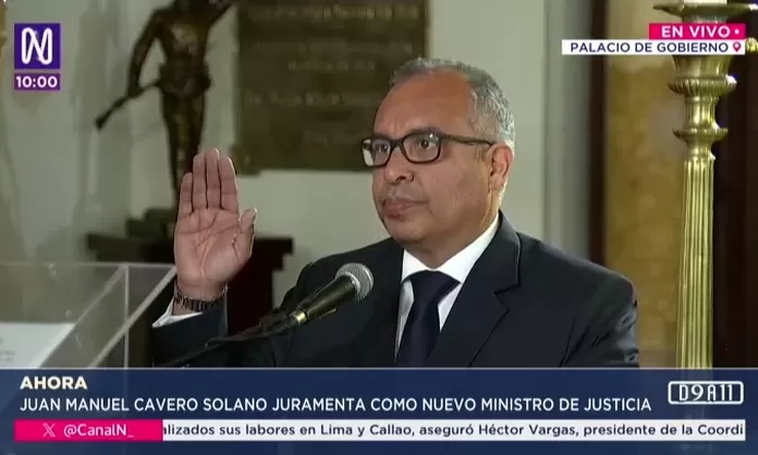 Juan Manuel Cavero Solano juró como nuevo ministro de Justicia | Canal N
