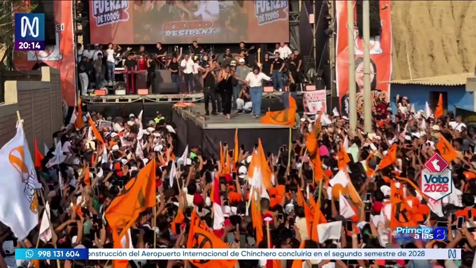 Keiko Fujimori realizó mitin de cierre de campaña en Lambayeque | Canal N