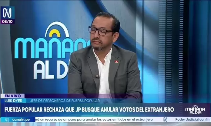 Luis Dyer acusa a Juntos por el Perú de dilatar resultados electorales ...