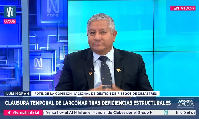Luis Morán: Fisuras en Larcomar no representan riesgo estructural | Canal N