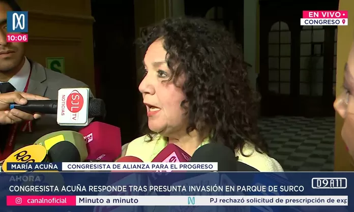 María Acuña niega invasión en Surco y dice no tener documentos | Canal N