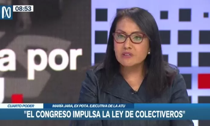 María Jara, expresidenta de la ATU: “El Congreso impulsa la ley de ...