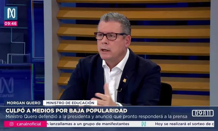 Morgan Quero culpó a medios por baja popularidad de Dina Boluarte | Canal N