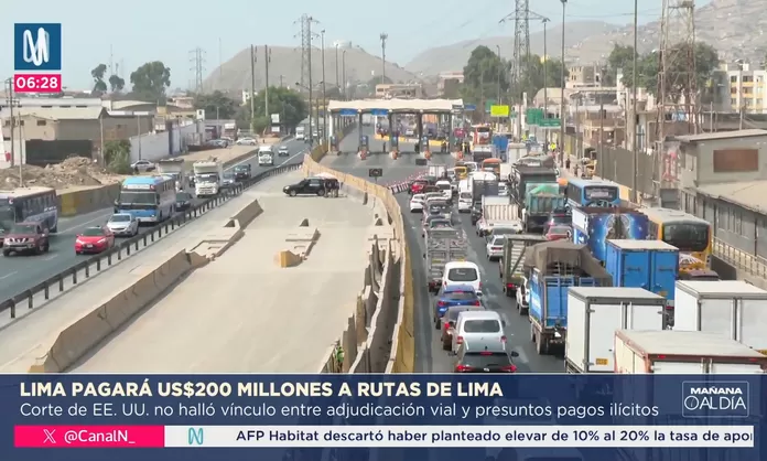 Municipio de Lima deberá pagar US$ 200 millones a Rutas de Lima | Canal N