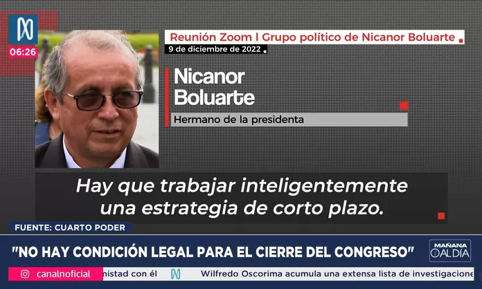 Nicanor Boluarte: Audios confirman que opera a favor de la presidenta | Canal N