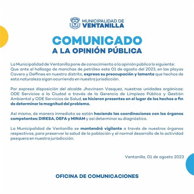 OEFA supervisa presencia de petróleo en playas de Ventanilla | Canal N