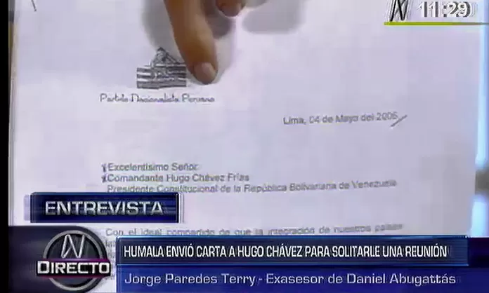 Ollanta Humala envió carta a Hugo Chávez para pedirle una reunión en el ...