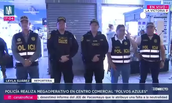 PNP realizó megaoperativo en centro comercial Polvos Azules | Canal N