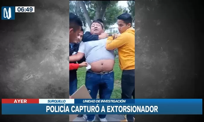 Policía capturó a extorsionador cuando cobraba dinero a empresario ...