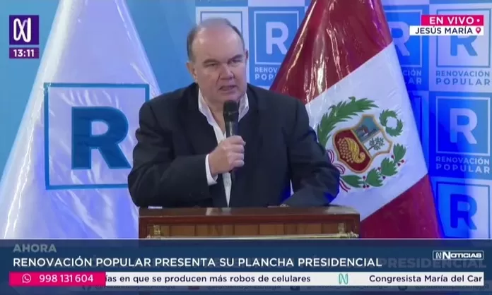 Rafael López Aliaga presenta fórmula presidencial de Renovación Popular rumbo al 2026 | Canal N