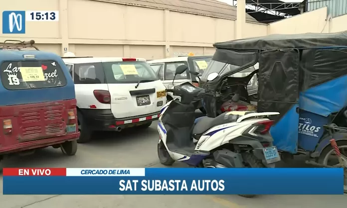 Remate de vehículos en Lima: SAT subasta unidades por deudas ...