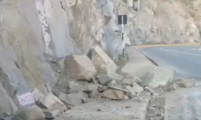Reportan caída de rocas en la vía Pasamayito | Canal N