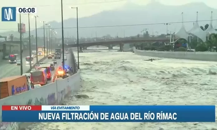 Río Rímac: Se reporta filtración de agua en la Vía de Evitamiento | Canal N