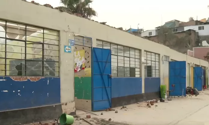 San Juan de Lurigancho: Alumnos en riesgo por infraestructura peligrosa en colegio | Canal N
