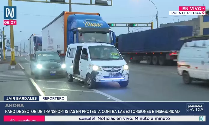 EN VIVO | Sector de transportistas acata paro | Canal N