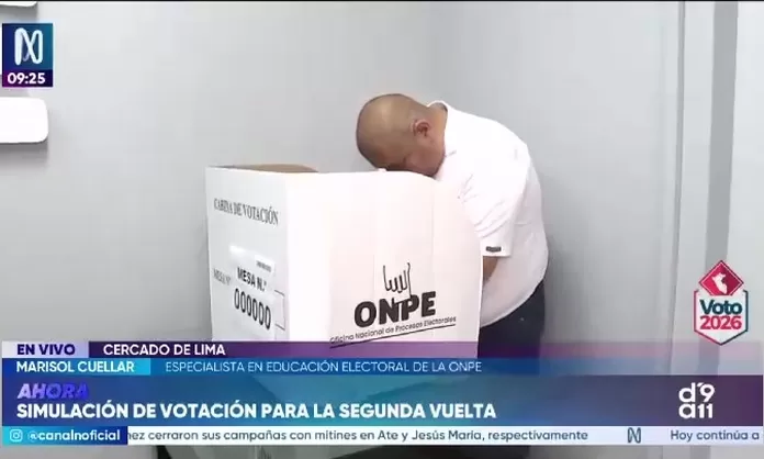 Segunda vuelta: ONPE explica cómo votar correctamente y evitar la ...