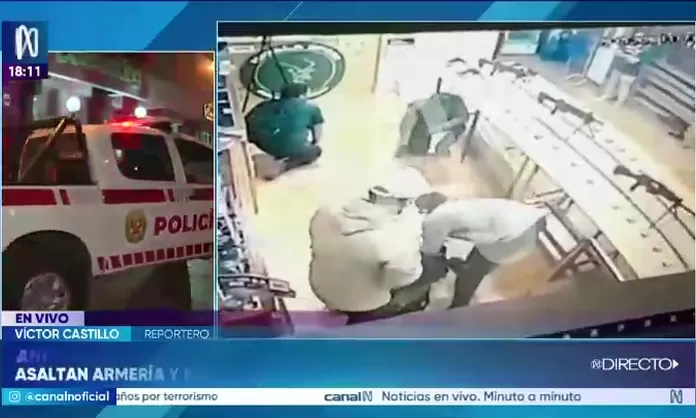 Surco: Delicuentes asaltan armería y roban 37 armas de fuego | Canal N