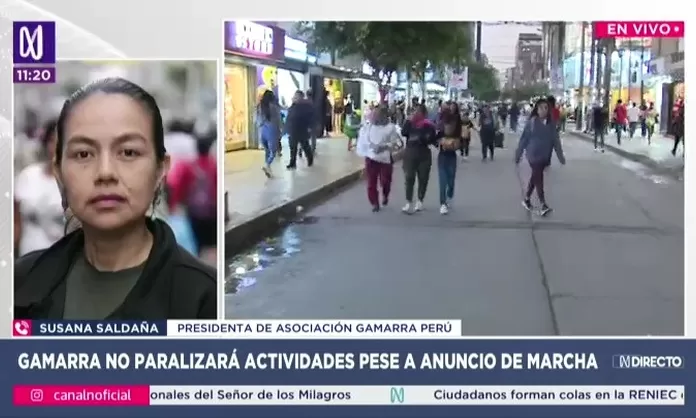 Susana Saldaña: Gamarra no participará en protestas | Canal N