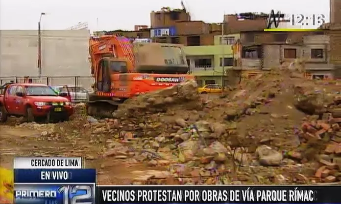 Vía Parque Rímac: vecinos denuncian que obras afectan sus viviendas en ...