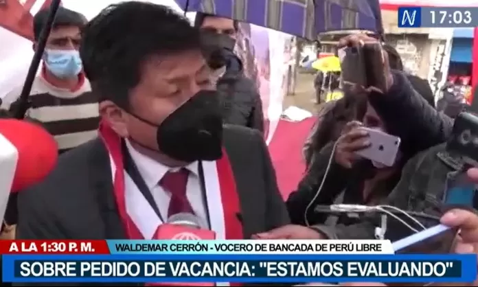 Waldemar Cerrón sobre pedido de vacancia: “Estamos evaluando” | Canal N