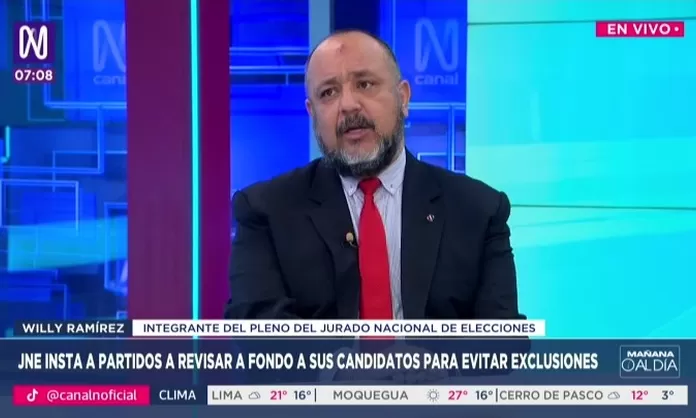 Willy Ramírez: Partidos con candidatos inhabilitados pueden ser ...