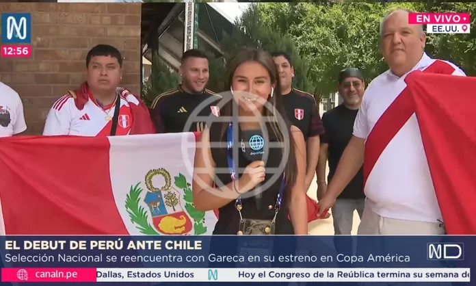 Hinchada peruana ya alienta a la selección en Arlington | Canal N