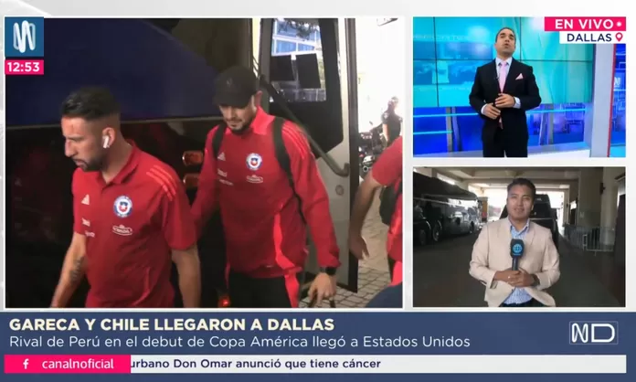 Selección chilena llegó a Texas para enfrentar a Perú en la Copa ...