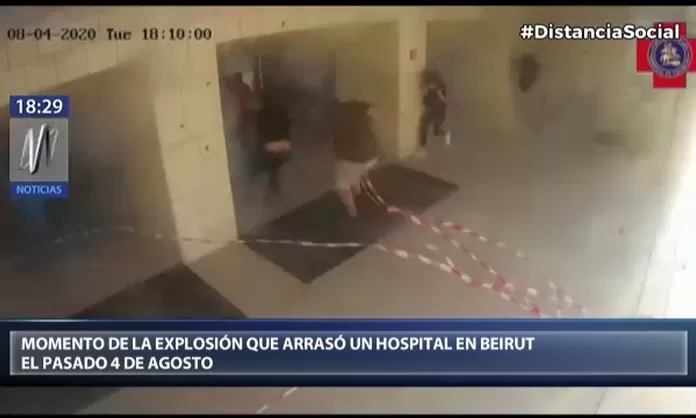 Beirut: Videos muestran momento en que explosión arrasó con hospital ...