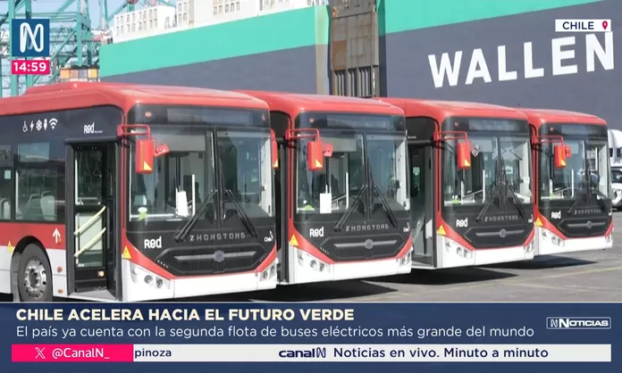 Chile suma 300 nuevos buses eléctricos y lidera en la región | Canal N