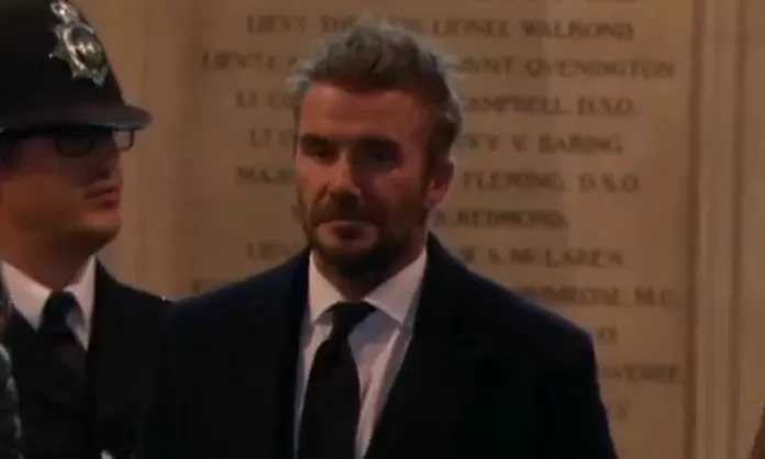 David Beckham se une a la cola para despedir a la reina Isabel II | Canal N