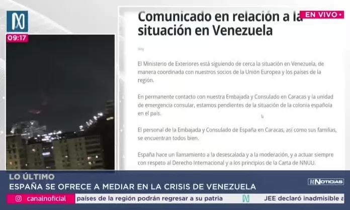 España se ofrece a mediar en la crisis de Venezuela | Canal N